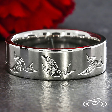 Hand Engraved Wedding Rings | Green Lake Jewelry Works