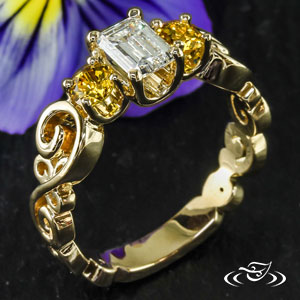 Custom Pierced Swirl Ring