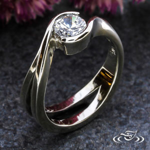 Wrap Split Shank Engagement Ring