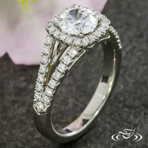 Split Shank Halo Ring