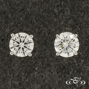 Lab Diamond Stud Earrings .75Ctw