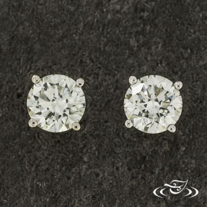 Lab Diamond Stud Earrings 1.25Ctw