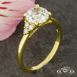 Solitaire With Diamond Accents