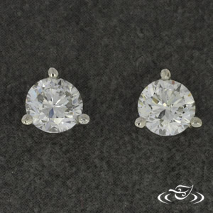 14Kw 1.00Ctw Diamond Martini Studs