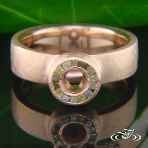 Rustic Rough Diamond Mounting