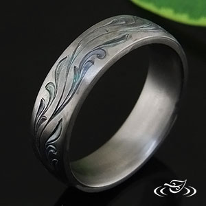 Scroll Titanium Band