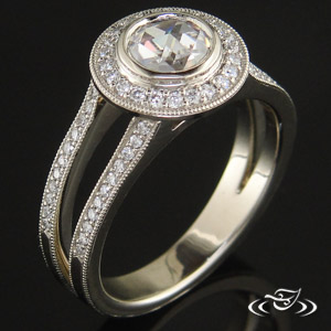 Split Shank Halo Ring