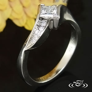 Princess Cut Wrap Style Ring
