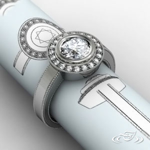 Classic Halo Full Bezel Ring