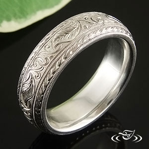 Silver Engraved Band