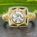 Golden Sun Engagement Ring