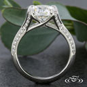 Platinum Diamond Melee Engagement Ring
