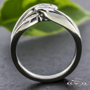 Diamond And Platinum Wrap Engagement Ring