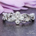 Organic Flower And Vine Ring