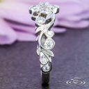 Organic Flower And Vine Ring