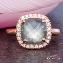 Micro Halo Engagement Ring