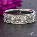 Matte And Scroll Stripe Band