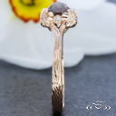 Rose Gold Rustic Engagement Ring