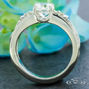 Floral Gem And Vine Engagement Ring