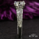 Hand Engraved Engagement Ring