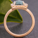 Micro Halo Engagement Ring