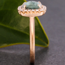 Micro Halo Engagement Ring