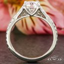 Wheat Engraved Engagement Ring