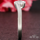 Modern Matte Wrap Engagement Ring