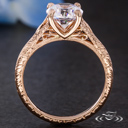 Rose Gold Filigree Ring