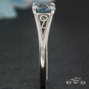 Filigree 'Q' Engagement Ring