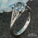 Filigree 'Q' Engagement Ring