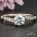 Bypass Style Engagement Ring