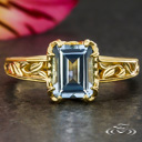 Regal Golden Leaf And Filigree Ring