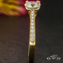 Diamond Accented Trellis Engagement Ring