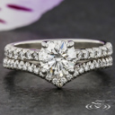 Chevron Shape Wedding Band