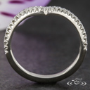 Chevron Shape Wedding Band