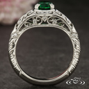 Edwardian Inspired Emerald Ring