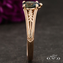 Pine Tree Sapphire Engagement Ring