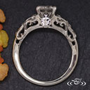 Scroll Pattern Engagement Ring