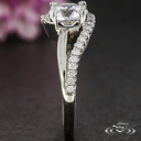 Bypass Style Engagement Ring