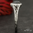 Nature Filigree Engagement Ring