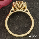 Floral Diamond Engagement Ring