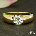 Faux Tension Set Engagement Ring