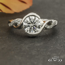 Diamond Twist Engagement Ring