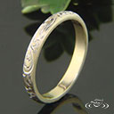 Two Tone Scroll Engraved Band