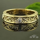 Antique Style Hand Filigree Band