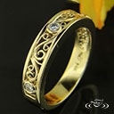 Antique Style Hand Filigree Band