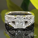 Ornate Criss Cross Filigree Ring