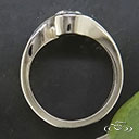 14K White Gold X-1 Wrap With Split Shank