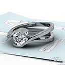 Split Shank Wrap Style Engagement Ring